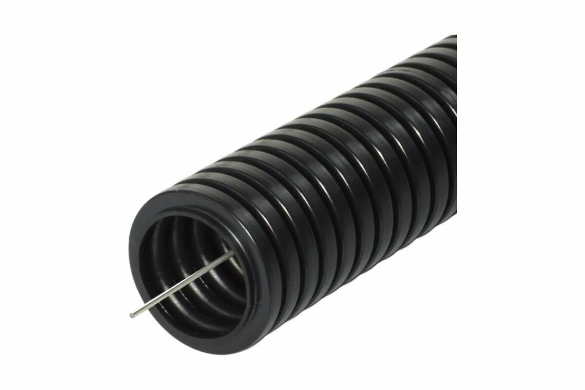 Гофрированная труба ЭРА ПНД черный d 16мм с зонд. легкая 100м Б0036824