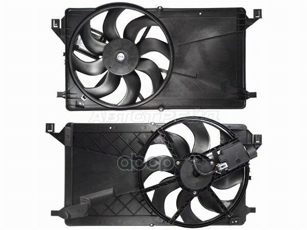 Диффузор радиатора в сборе MAZDA 3/AXELA 4D 1,6D/2.0 03-/ FORD FOCUS II 05-(с бл Sat арт. STMZV72010