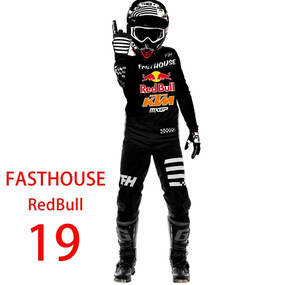 Новый 2023 гоночный костюм FASTHOUS Red Bul мотокросс Джерси и штаны MX ATV Dirt Bike Gear Set мотоциклетная одежда mtb enduro