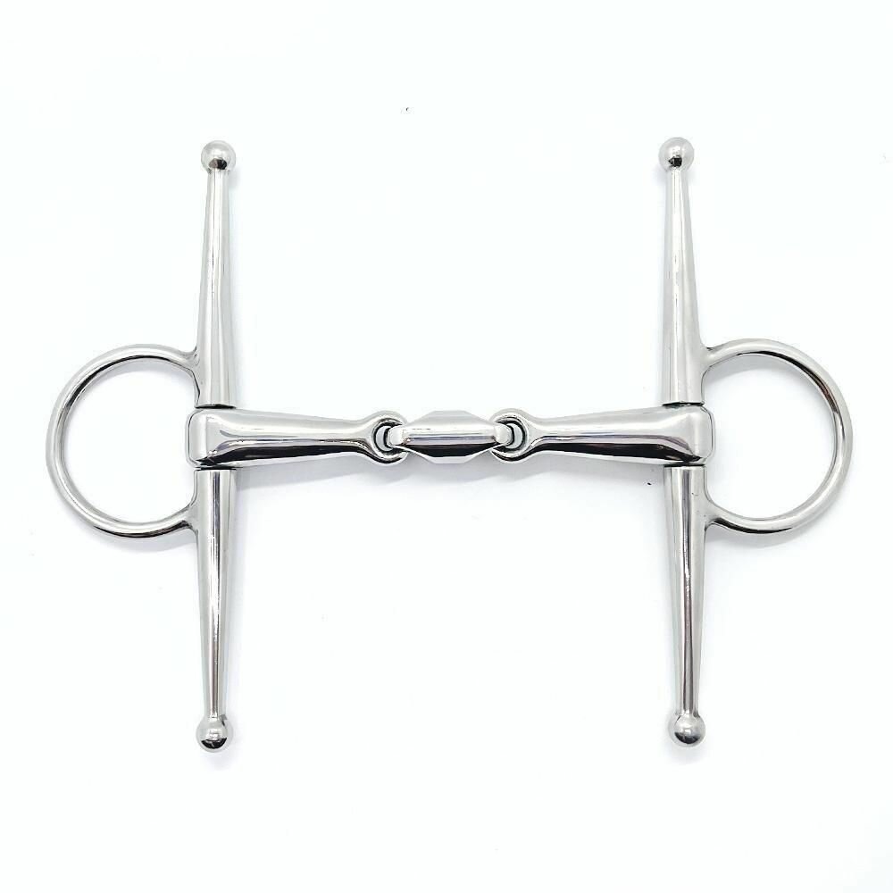 Трензель для лошади с усами восьмерка (13,5 см.)-MEIZIZI