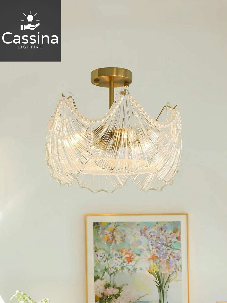 Люстра потолочная /хрустальная люстра /Потолочный светильник Cassina SA04-10/ E14*6 120 Вт Длина 450 мм.