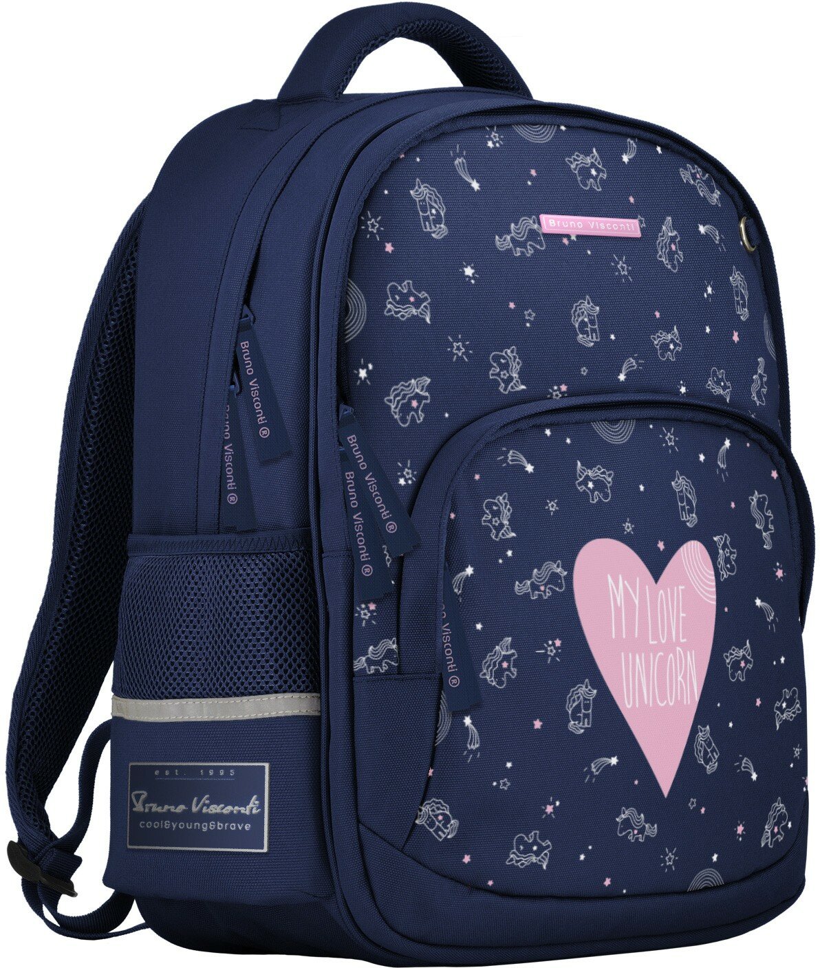 Рюкзак с эргономичной спинкой Unicorn, синий