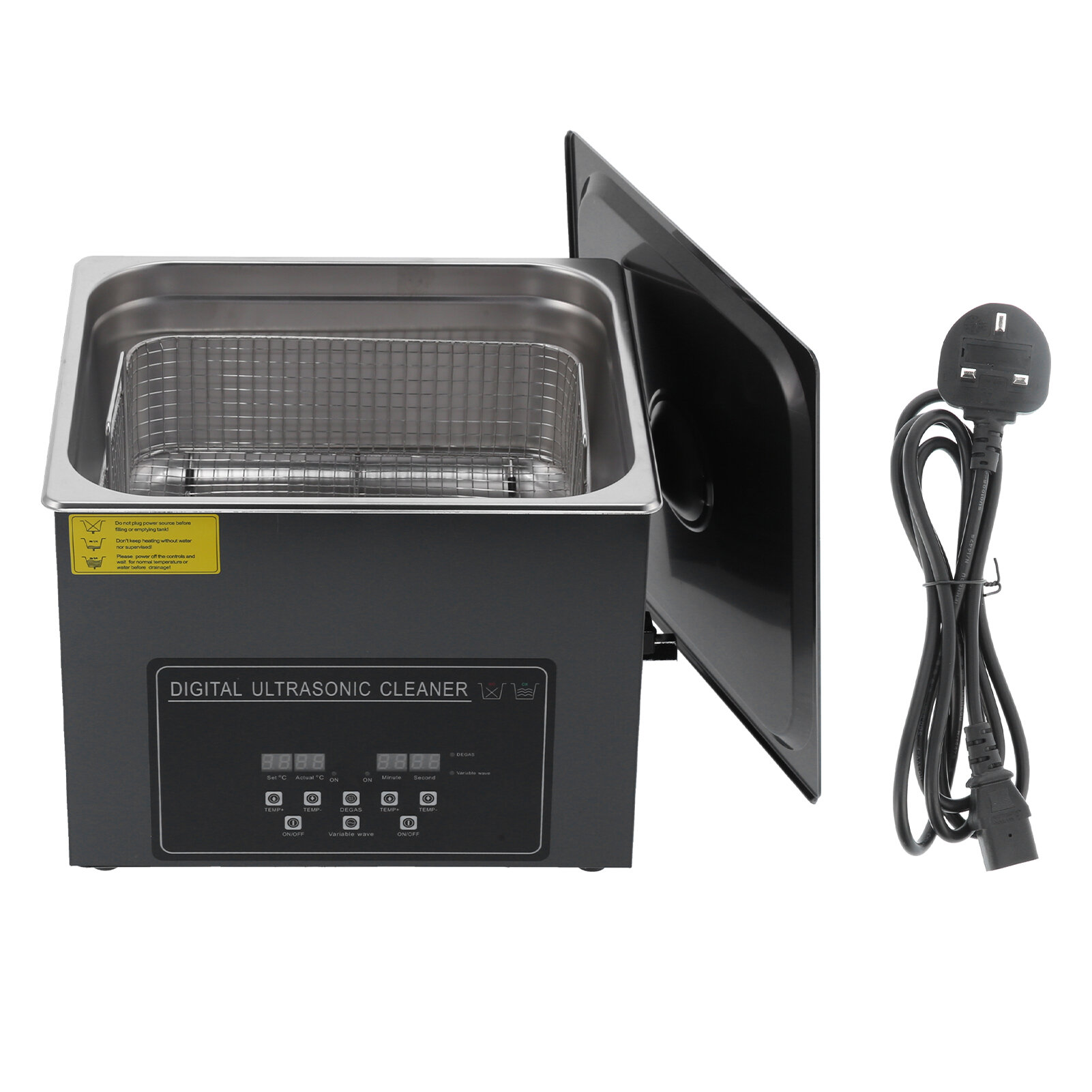 Цифровой ультразвуковой очиститель с ультразвуковой ванной объемом 15 л, машина для очистки деталей YM-615AUK, вилка 220 В.