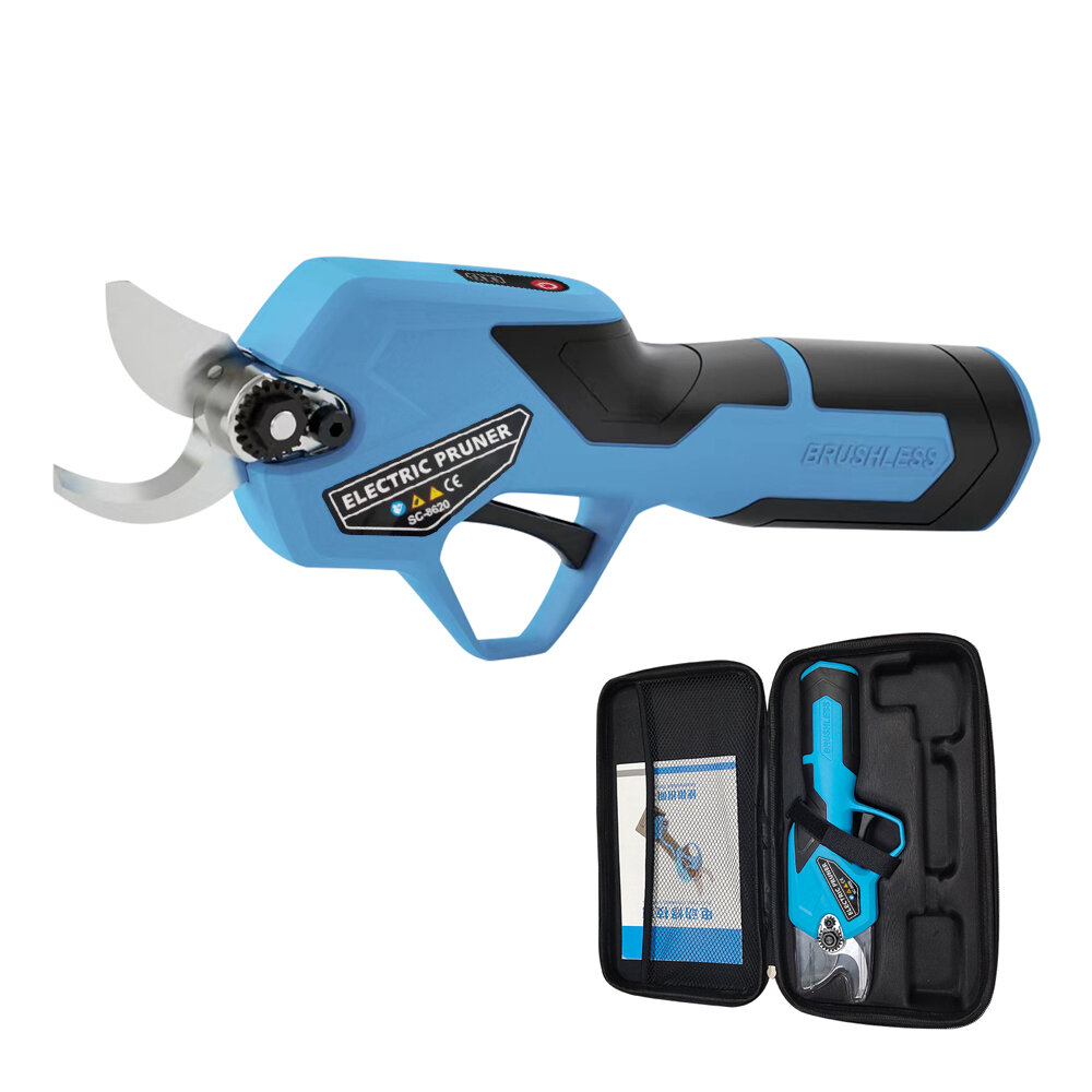 Аккумуляторный электрический секатор 0-22 мм, эффективный инструмент для обрезки плодовых деревьев и бонсай, садовый инструмент.