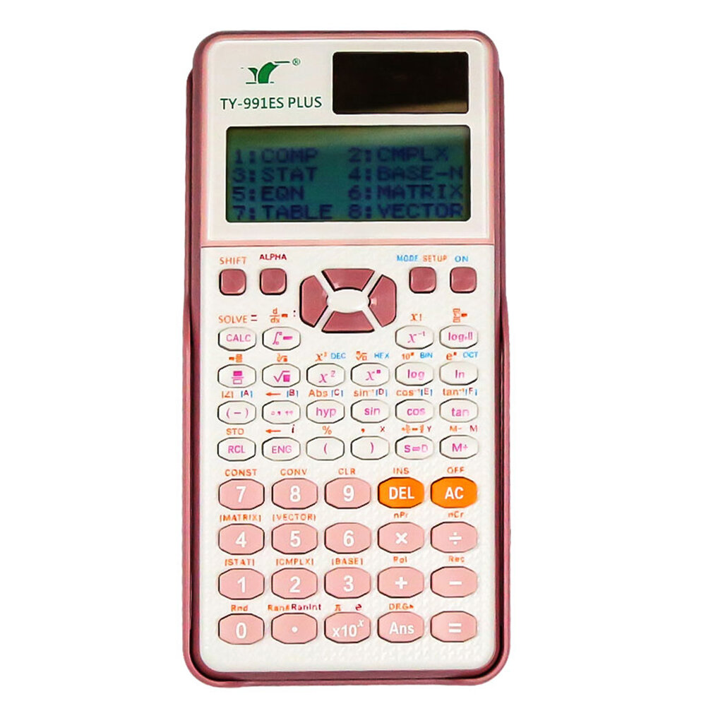 Математический калькулятор Scientific Calculators с 417 функциями HD Dot Matrix Display 96*31) Двойное энергоснабжение Идеально подходит для школьных студентов -учителей.