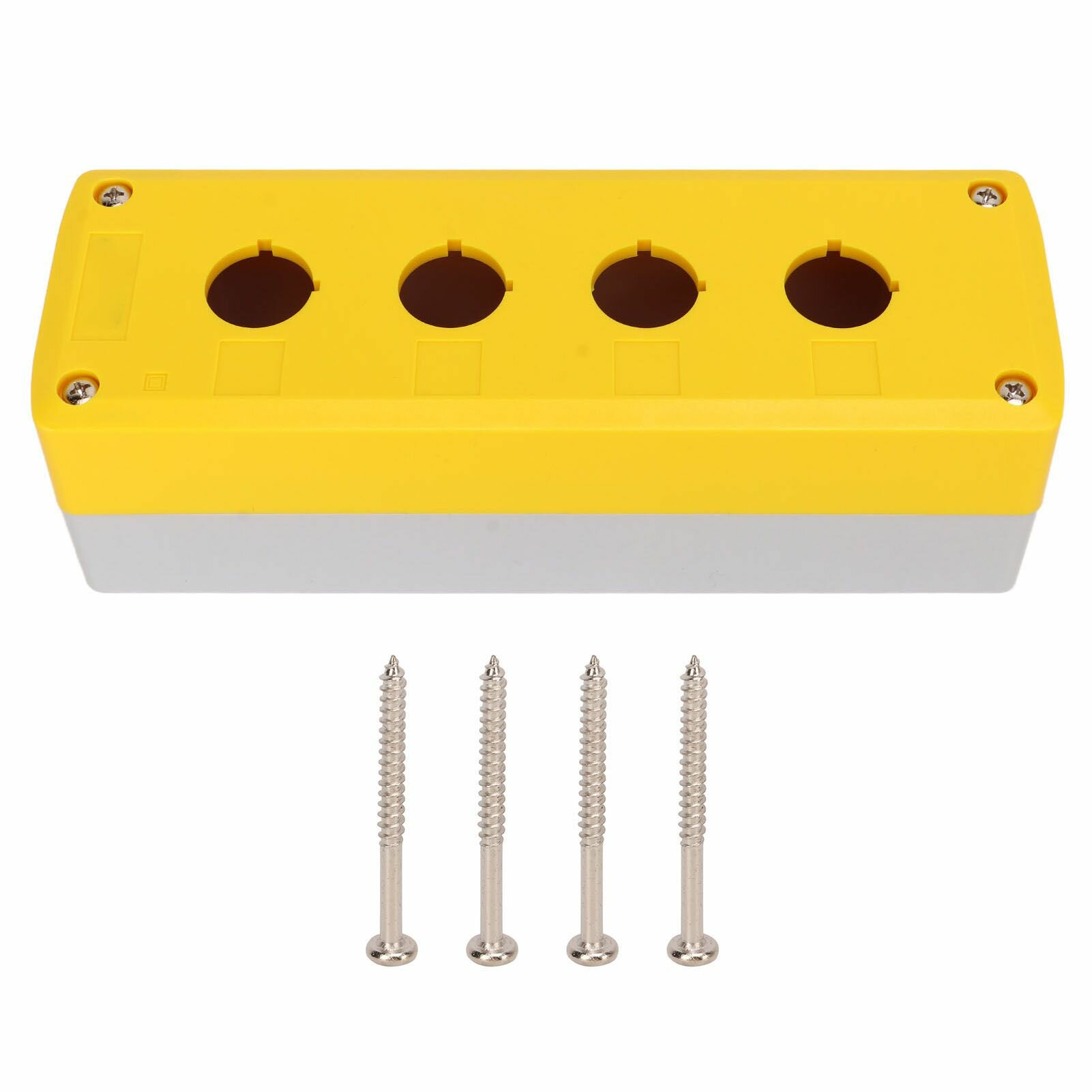 Кнопочная станция на 4 отверстия BEM-X4-22-Y, желтая (BERM)