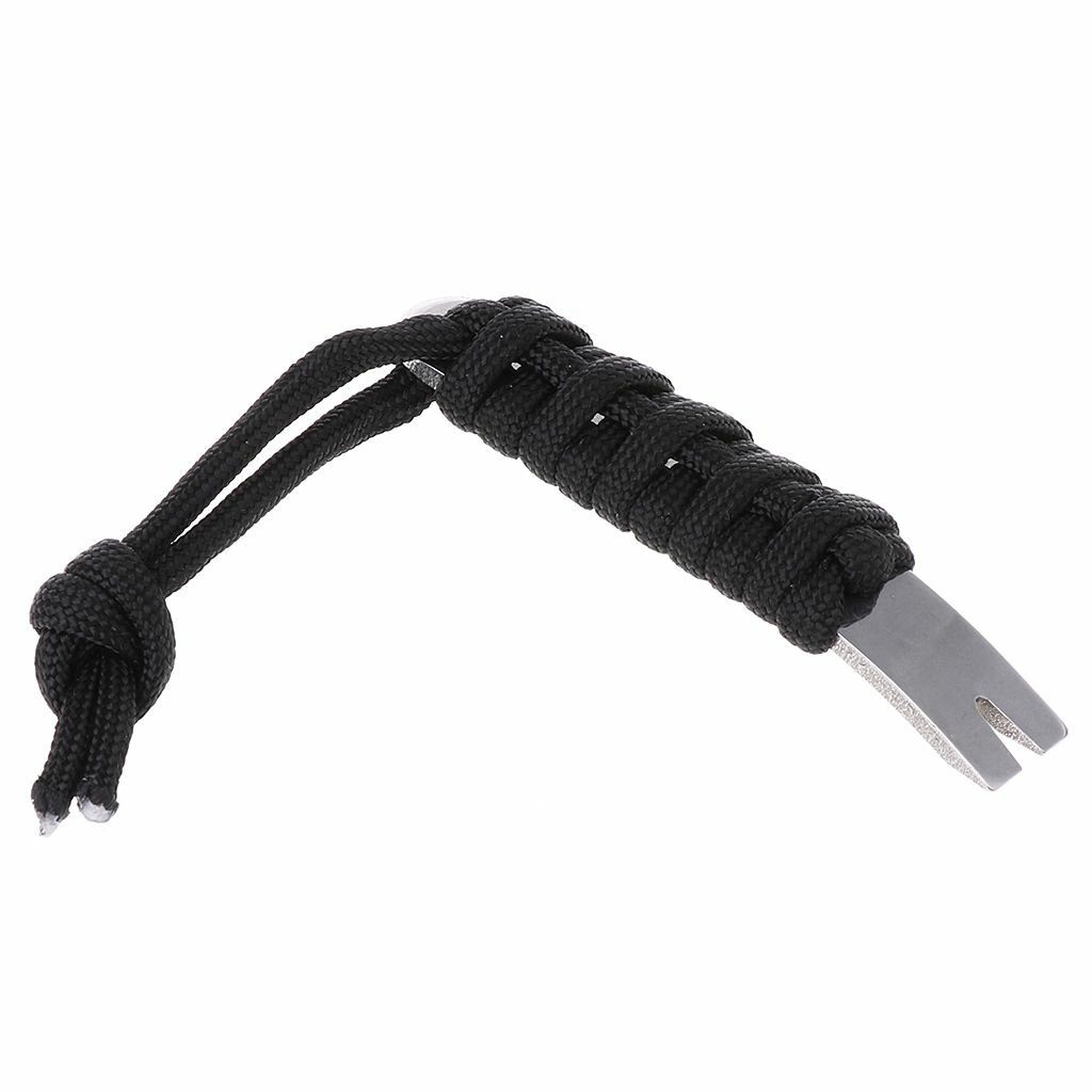 Скребок для кривошипа из нержавеющей стали лома, намоточный штифт, ключ EDC, открытый DIY, маленький карманный парашют, мультифу