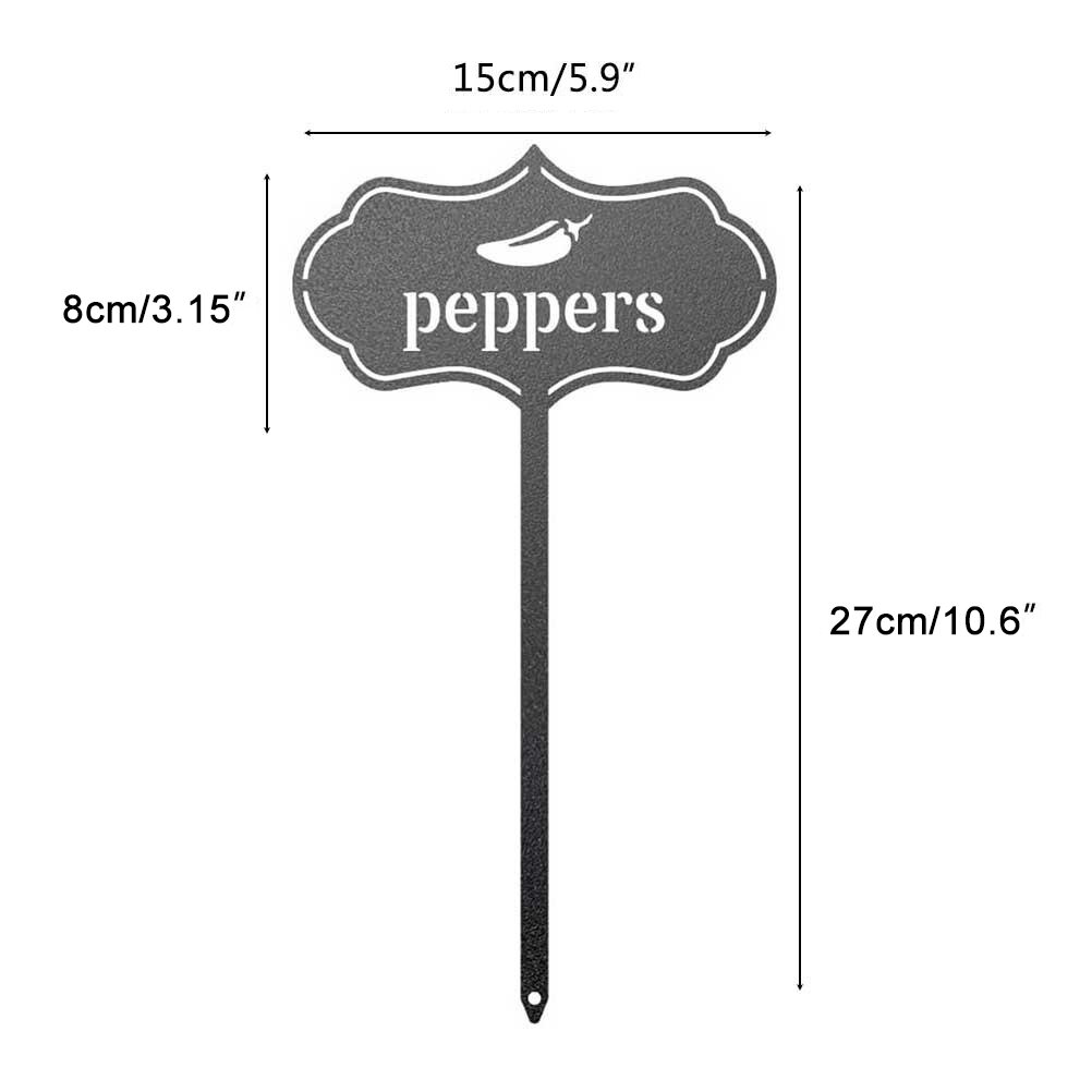 Стойки для растений из нержавеющей стали с метками для трав, овощей и фруктов для теплицы и дачи