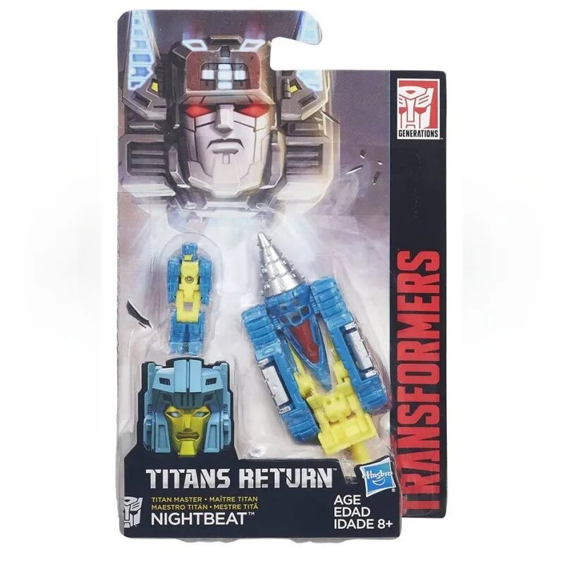 Трансформеры игрушки Hasbro Transformers Generations Titans Nightbeat 4cm