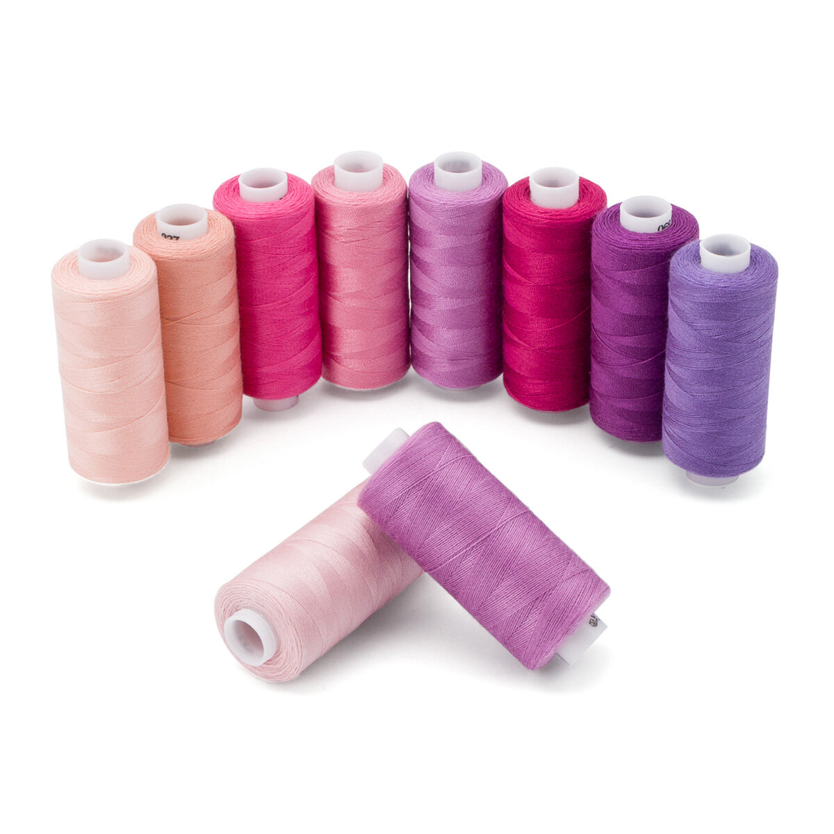 Нитки швейные 40/2, нитки для шитья, набор 10 цветов, длина катушки 365 м, Bestex