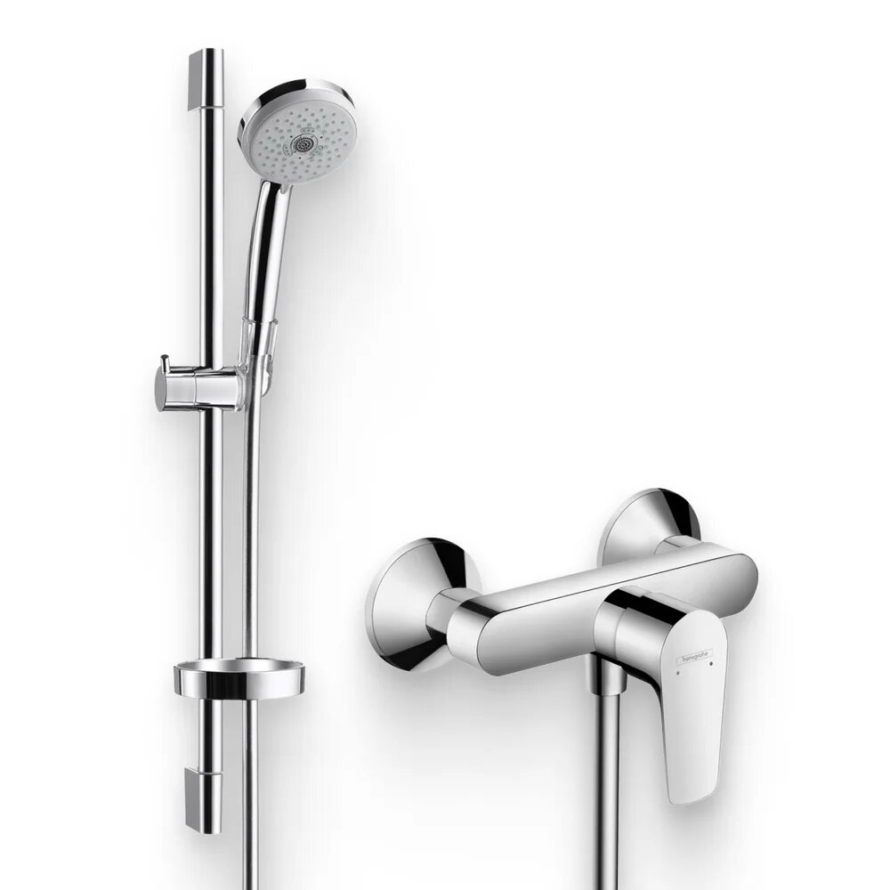 Душевой комплект Смеситель для душа Hansgrohe Talis E 71760000 глянцевый хром / Гарнитур Croma 100 Multi 27775000, Unica C