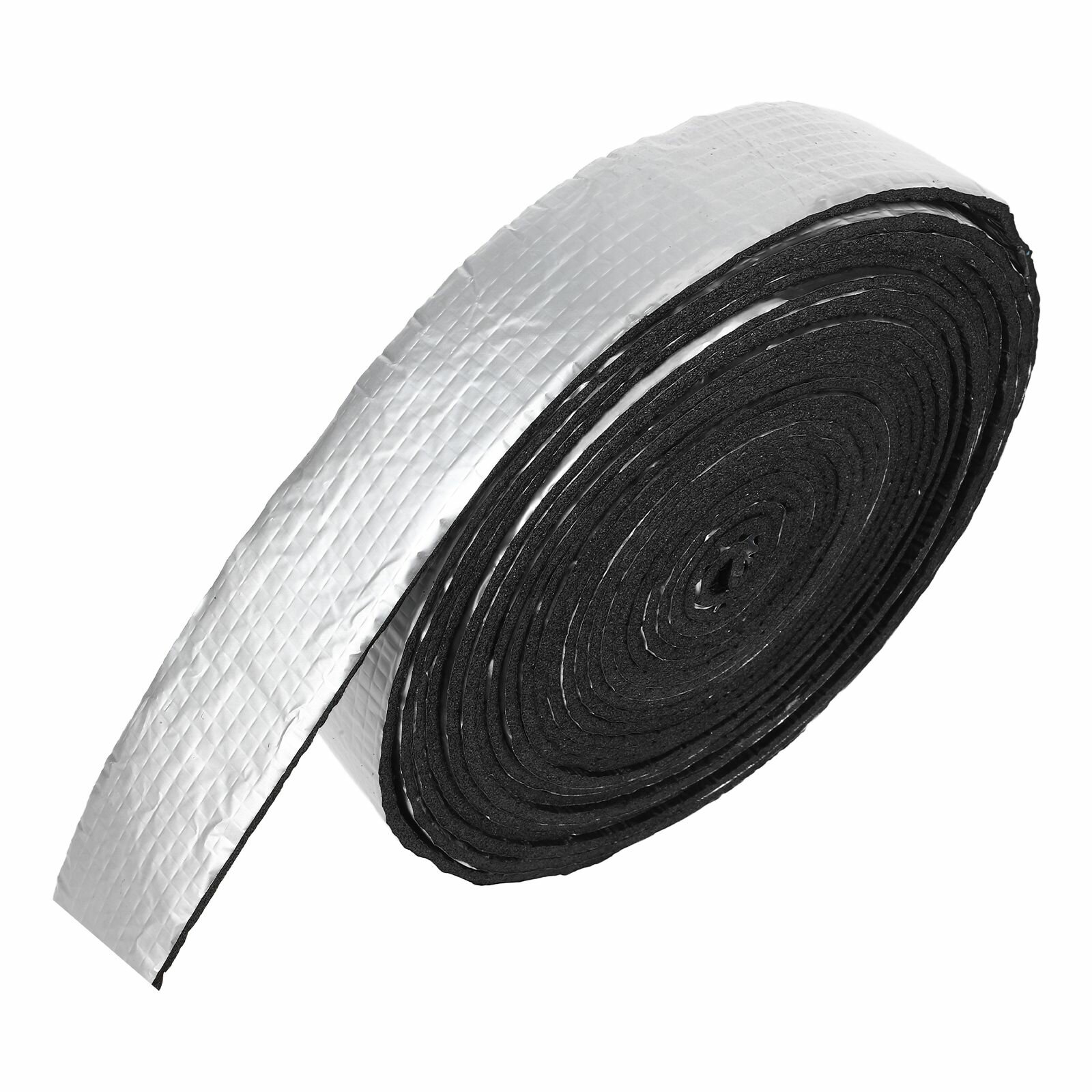 Теплоизоляционная алюминиевая лента с пузырчатой пленкой для труб, отражающая, серебристая, 10 метров