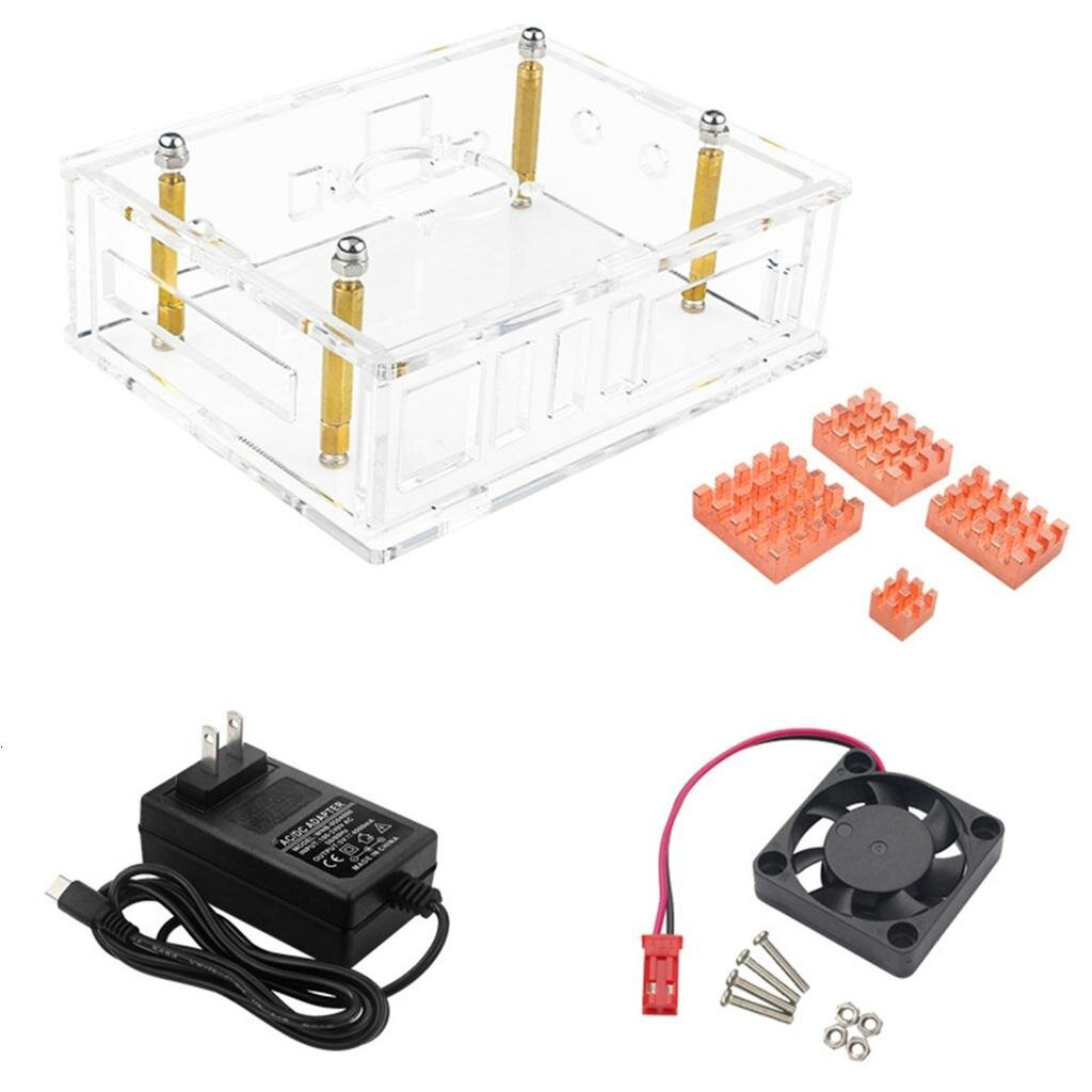 Корпус для Orange Pi 5 Plus с кулером и радиаторами, Стандартная версия wit