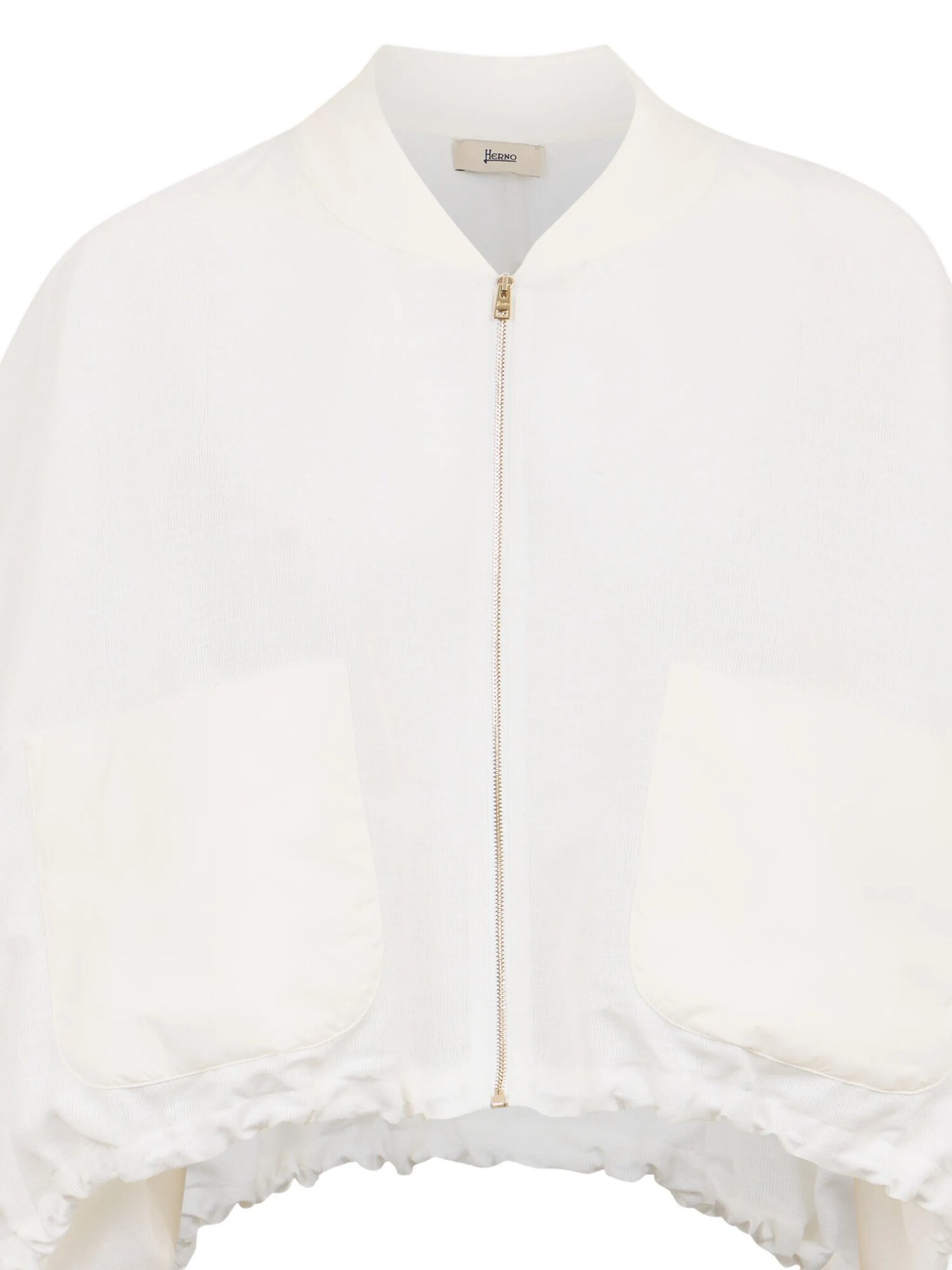 Куртка Herno Pocket short jacket, размер 46, бежевый/белый — фото 1