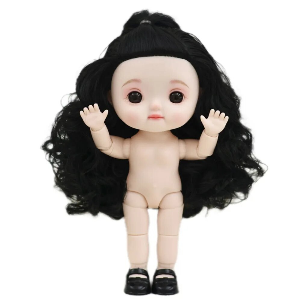 YOUSHITOP кукла Curly Fashion Beautiful 1/6 22 шарнира Черный, Style 8