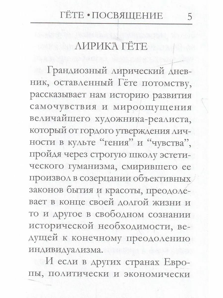 Мини. Посвящение. Гёте — фото 1
