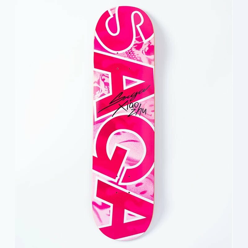 Скейтборд SAGA с подписью свинки, дизайн 'Горячий' 7.75"/8.0" ширина 19.7 см/20.3 см