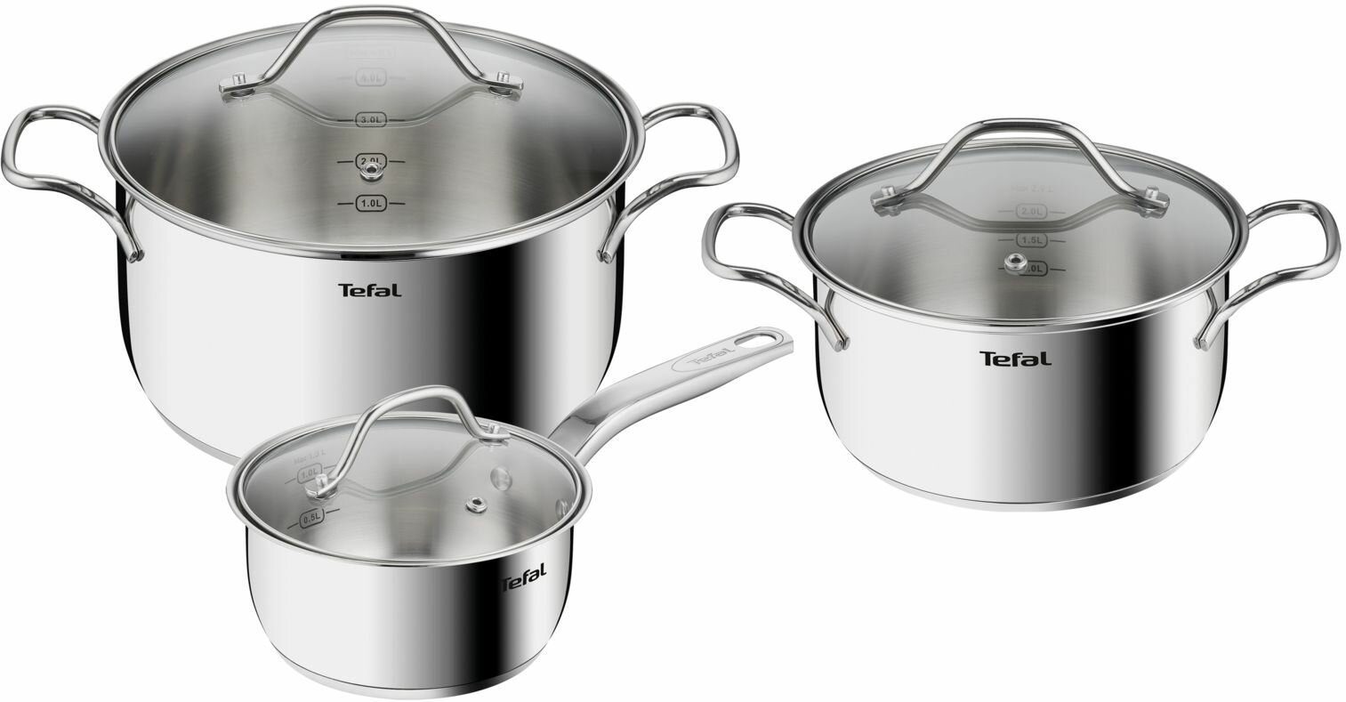 Набор посуды Tefal Intuition B864S674 6 предметов (2100125818) Cookware Kit Tefal Intuition B864S674 6items (2100125818)
