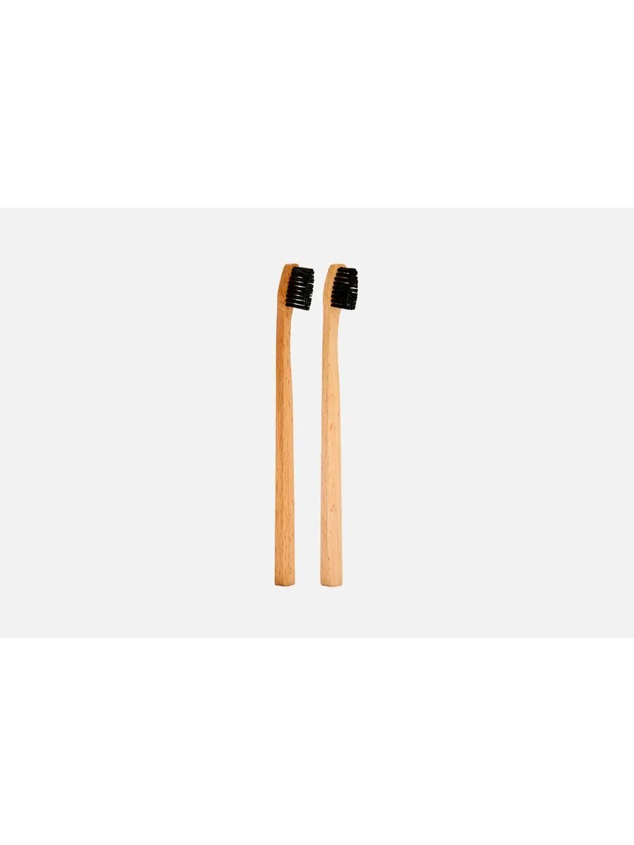 ECOBRUSH wooden ТВ-002, soft Набор зубных щеток 2шт