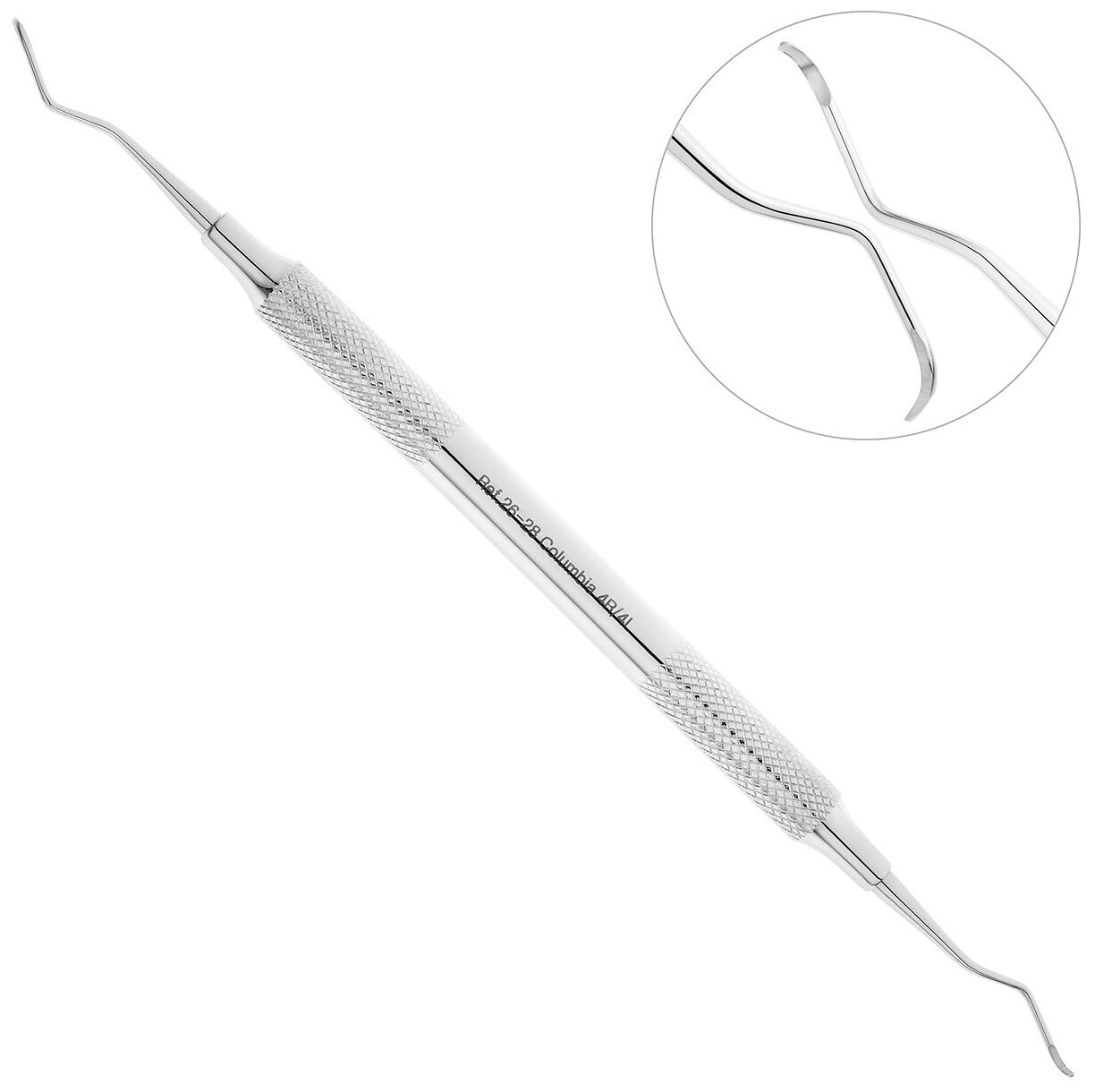 Кюрета Columbia, форма 4 R/L, ручка 8 мм, 26-28*