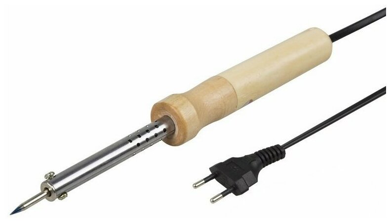 Паяльник ПД PROconnect, 220 В / 25 Вт, деревянная ручка {12-0174-4}