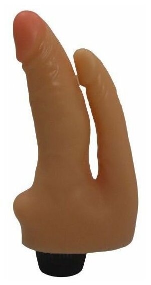 Анально-вагинальный вибратор Orionocco , ПВХ, телесный - 17 см.