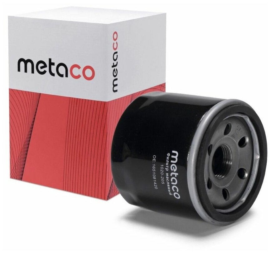 Фильтр масляный METACO, Chevrolet Шевроле Aveo Авео Daewoo Дэву Matiz Матиз, 1012200K0000, 15601-87107, 1020-205