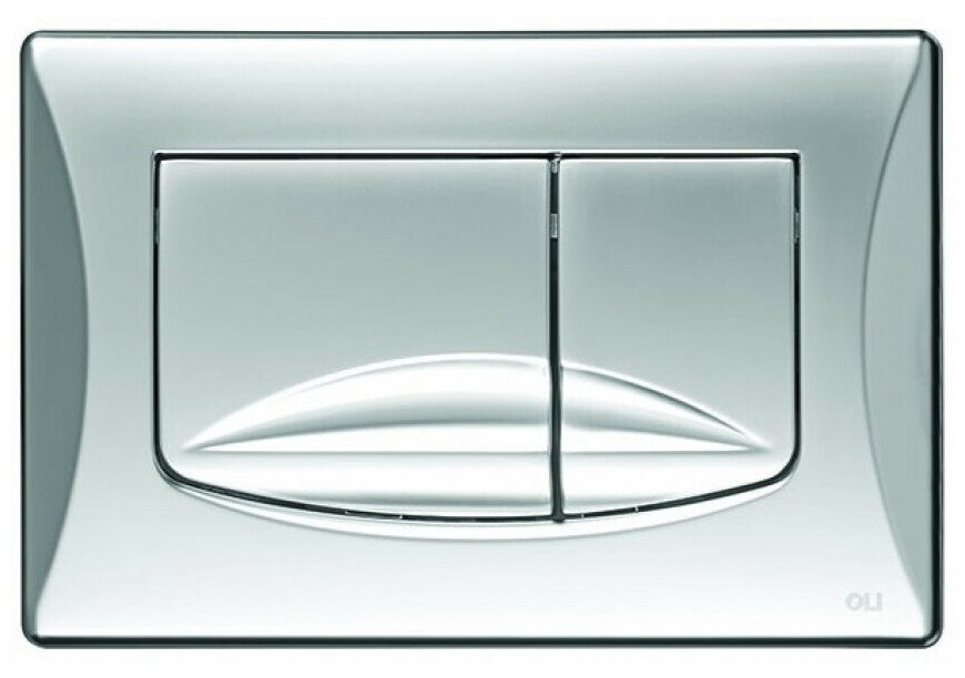 Панель смыва Oli River Dual, механическая, хром матовая 638506
