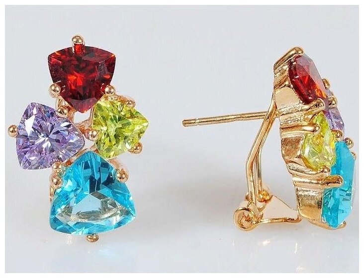 Серьги, фианит