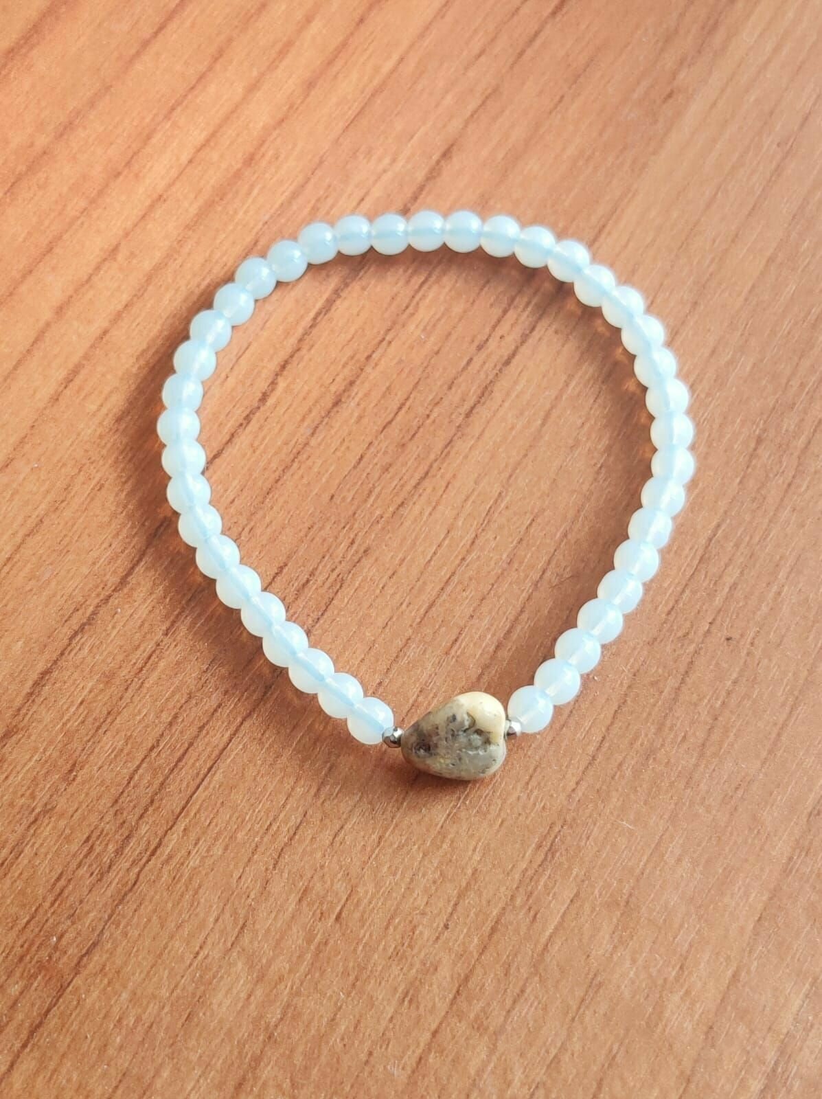 Браслет, яшма, лунный камень