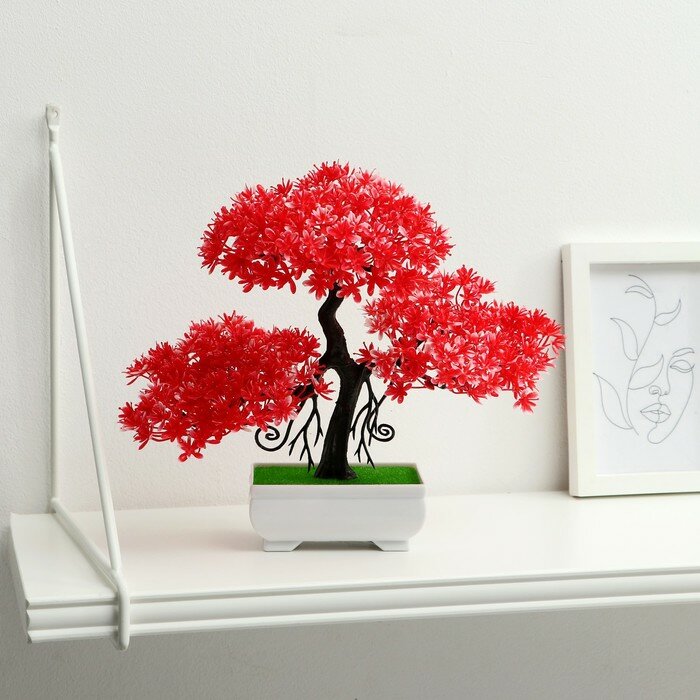 Бонсай в горшке «Деревце пышное», 10×23 см, микс