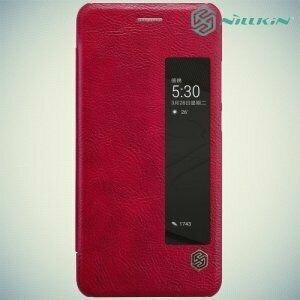 Чехол книжка для смартфона Nillkin QIN Series для HUAWEI P10, красный