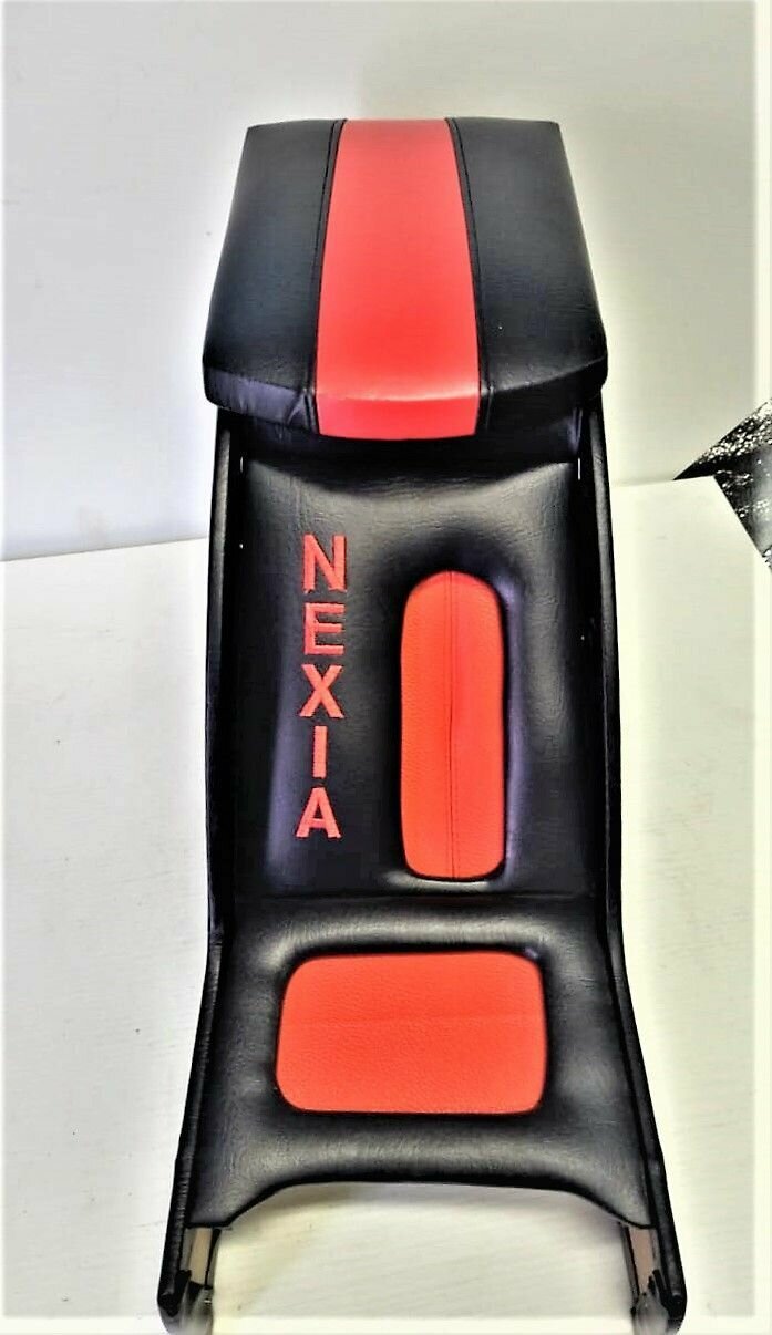 Подлокотник для ДЭУ некися (Экокожа Черный с Красным)