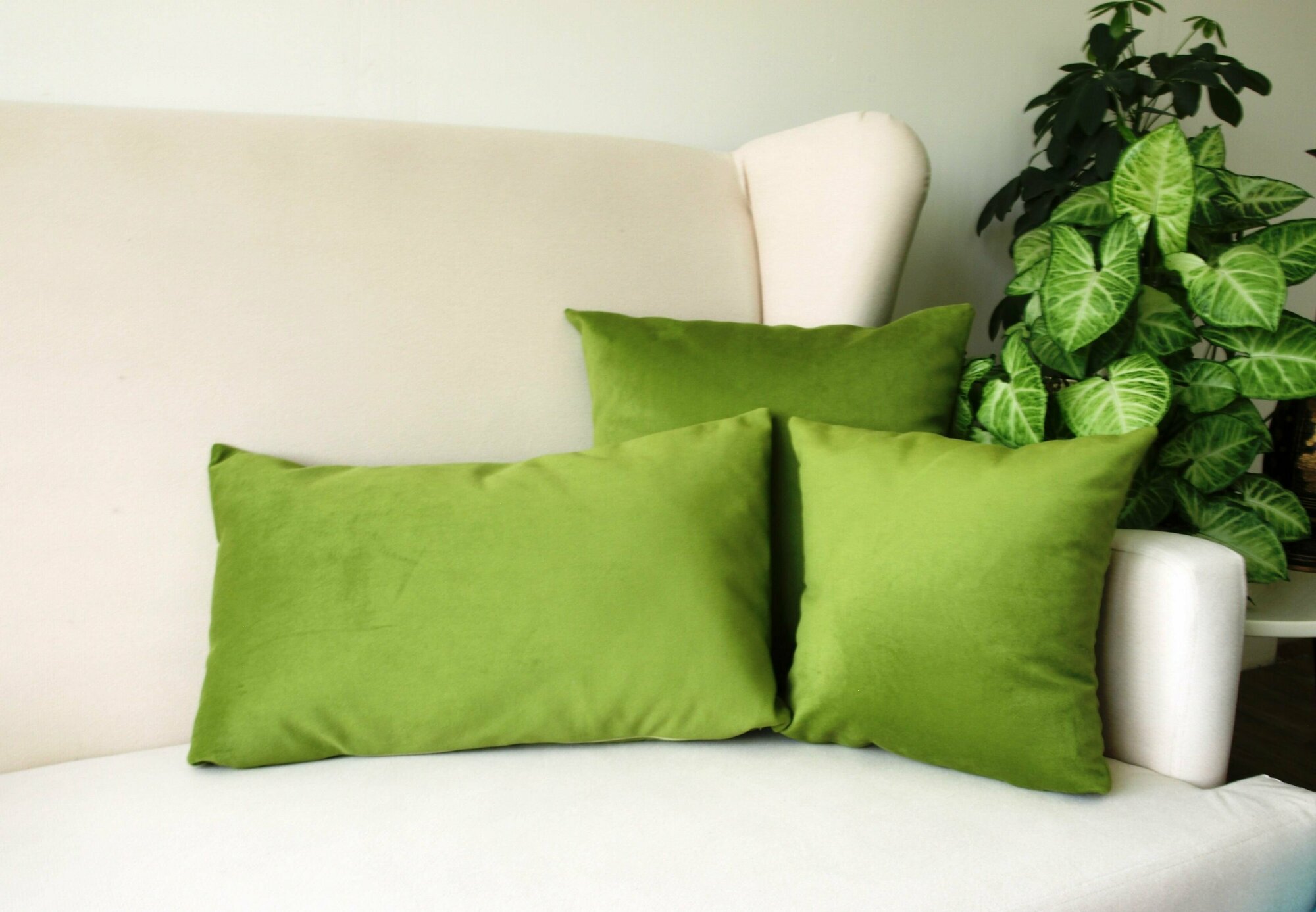 Подушки декоративные 3 шт велюр 30х30 40х40 30х50