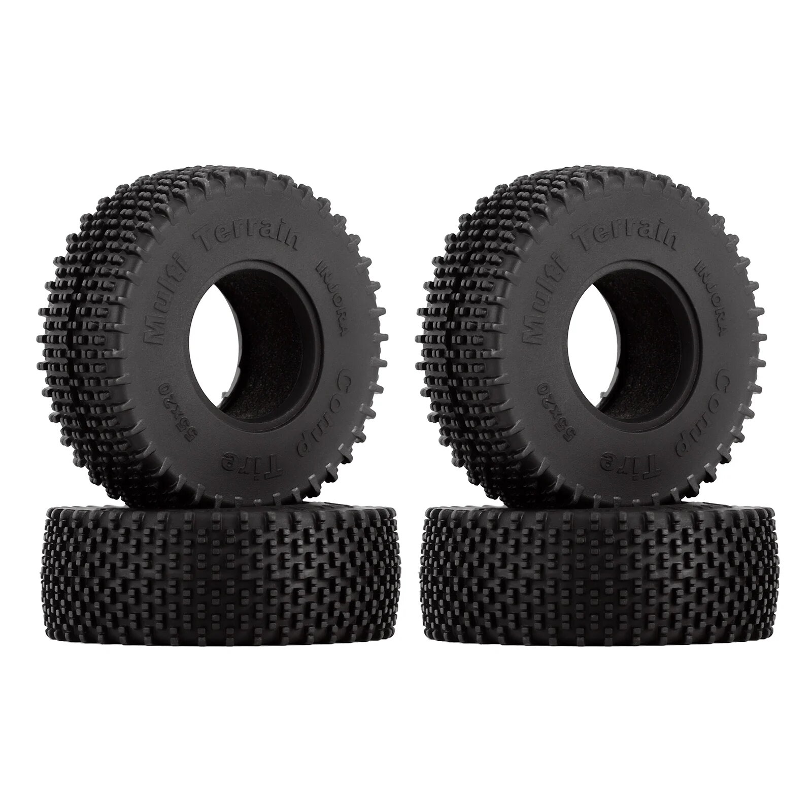 INJORA Comp Pins Multi Terrains 1.0 Колеса из резины 55*20 мм для RC автомобилей 1/18 1/24