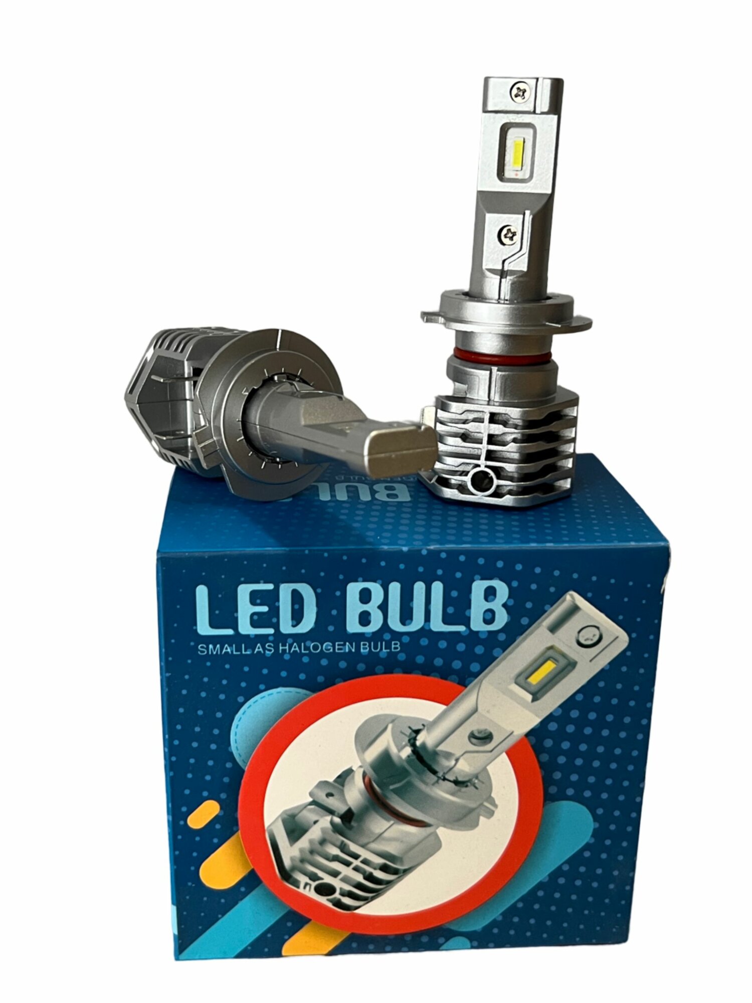 Светодиодные лампы H7 LED 35W 5000k / лед лампочки комплект 2шт