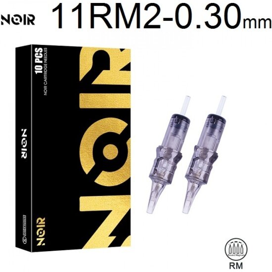 Тату картридж Noir Round Magnum 11 - 0,30 мм Long Taper (10 шт/уп)
