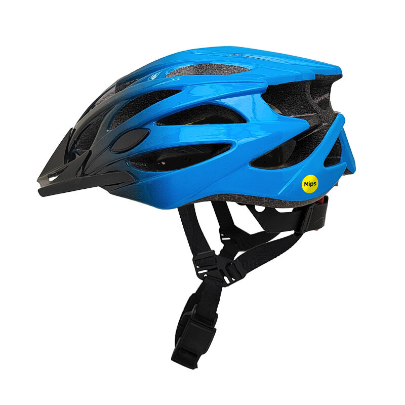 Шлем велосипедный MIPS, L, градиентный синий