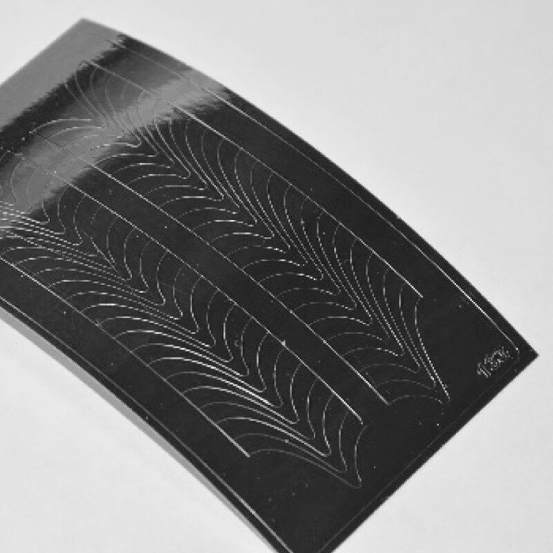 Металлизированные наклейки Metallic stickers №131 (серебро)