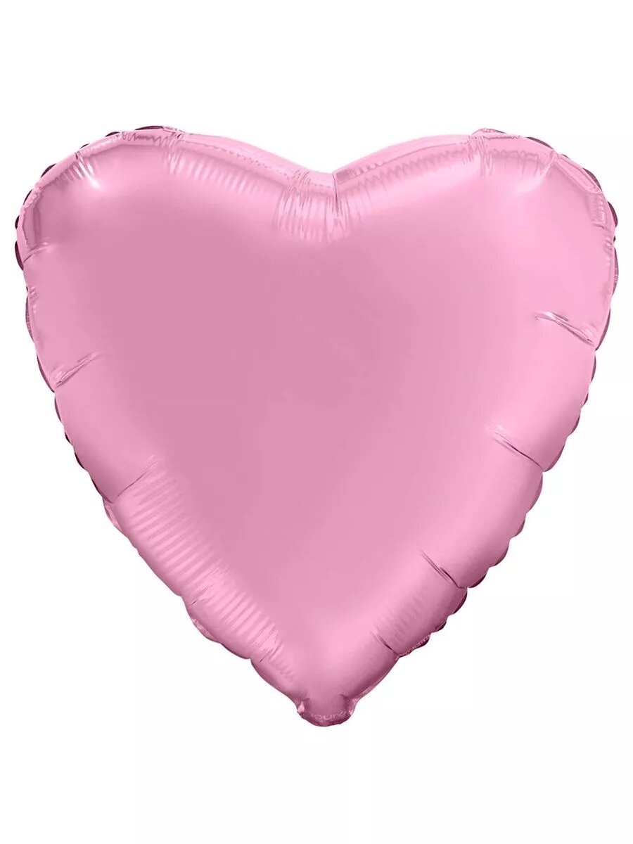 Сердце Мистик фламинго, фольгированный шар (19"/48 см ) 1 шт. / AGURA, Россия