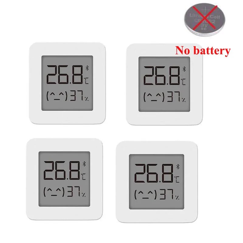 Xiaomi Mijia LYWSD03MMC Термометр-гигрометр 4pcs Thermometer 2