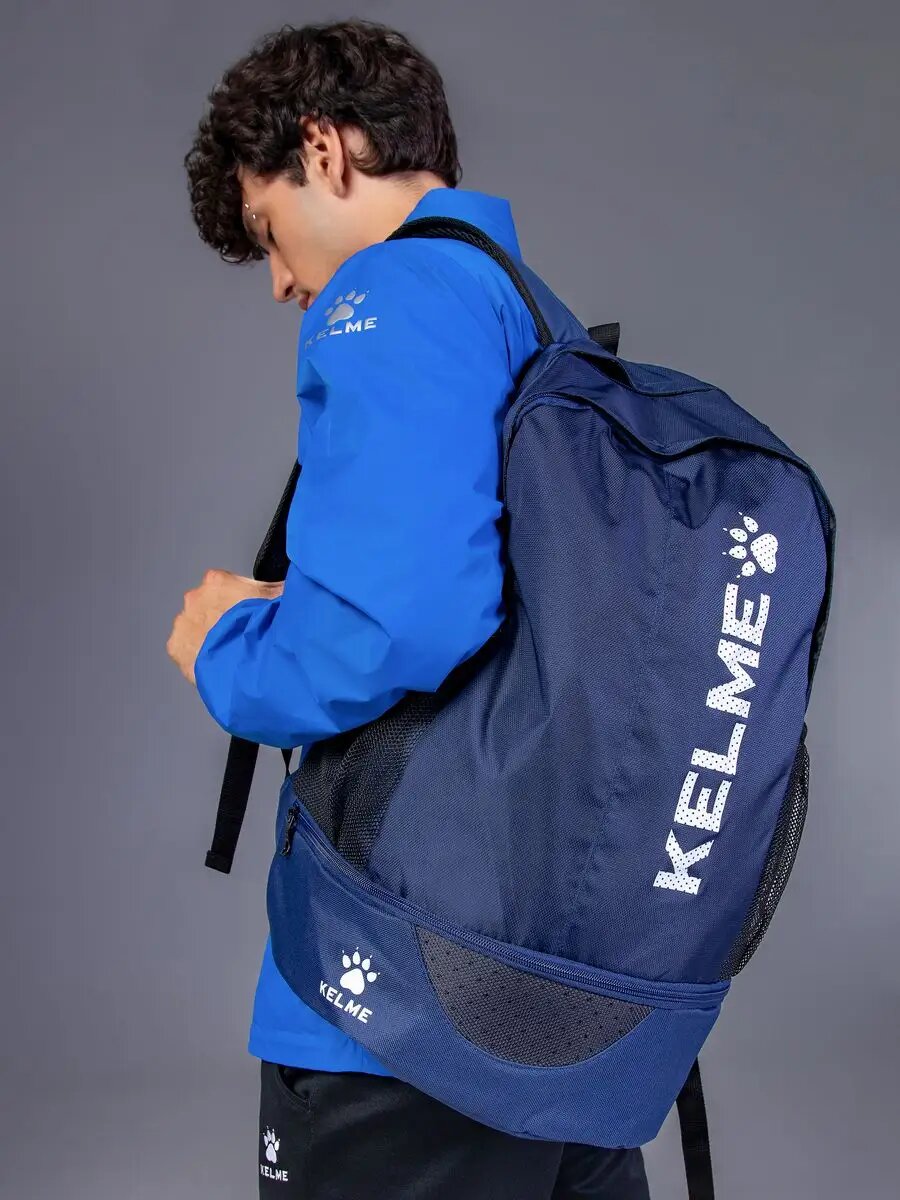 Рюкзак мужской KELME Backpack 35 л, рюкзак мужской городской, рюкзак школьный для мальчика, синий
