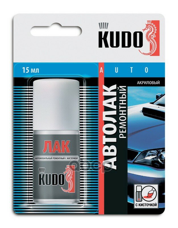 Лак автомобильный ремонтный с кисточкой KUDO 1 мл Kudo арт. KU70000BB