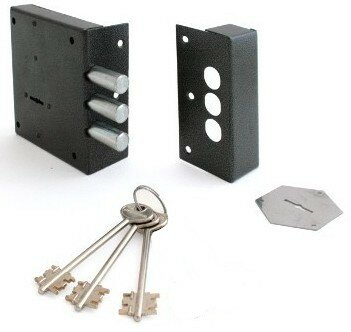 Замок накладной 111.11.003, 3 ключа 105 мм. ZSI (Керберос)