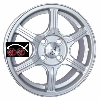 Колесный диск Tech Line 433 5x14 4x98.0 ET38 D58.6 серебро
