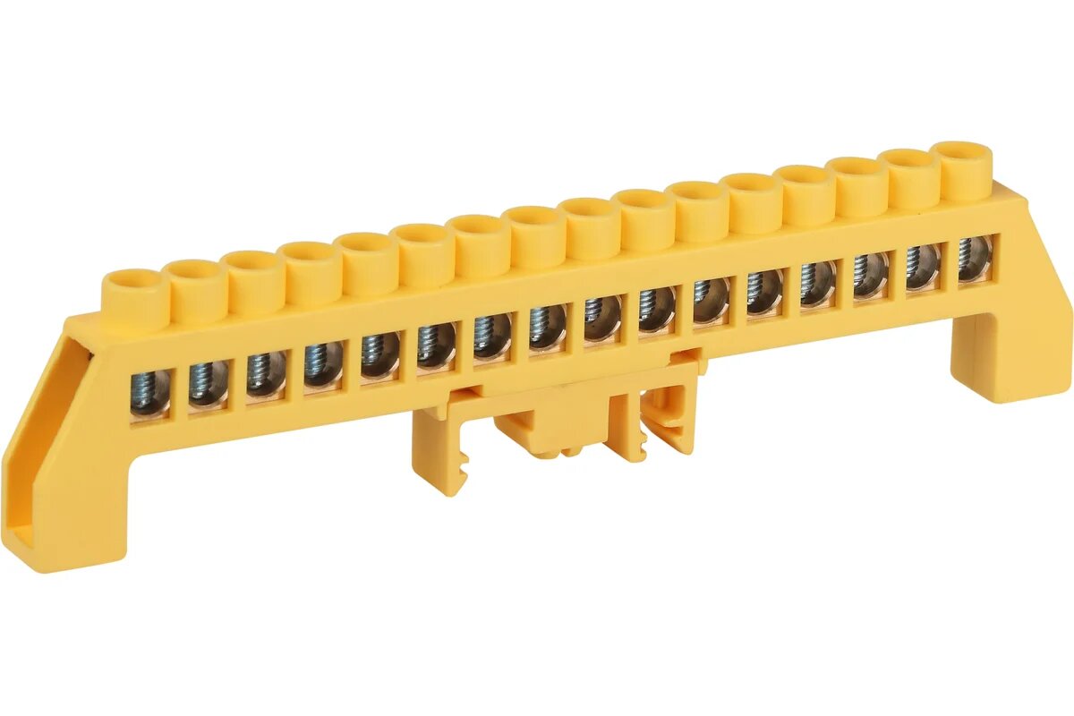 ЭРА Шина NO224120 PE земля в комбинированном изоляторе на DINрейку ШНИ8x1216Джелтый Б0062935