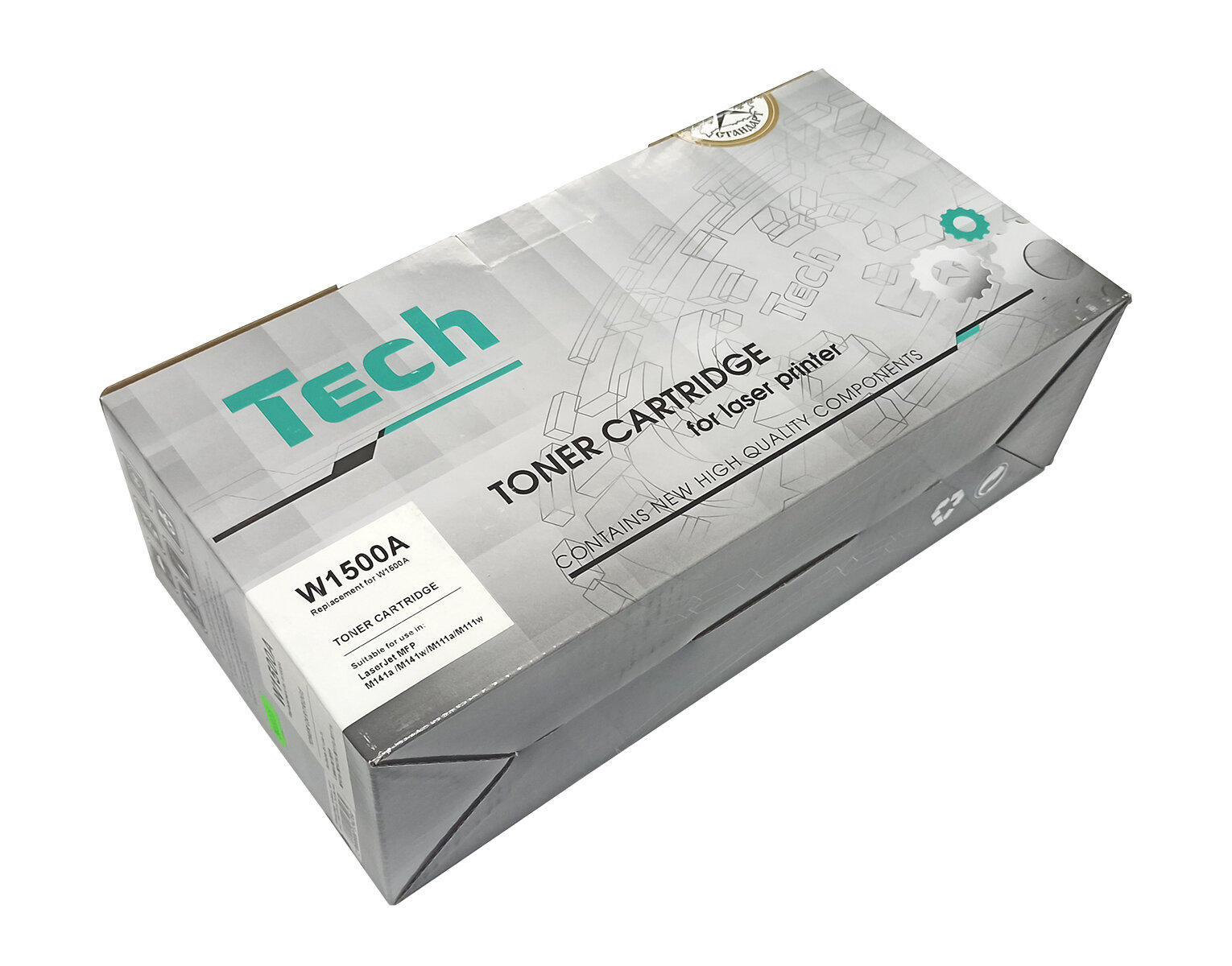 Картридж лазерный черный Tech W1500A для HP LJ M111/141, 0,97K (без чипа)