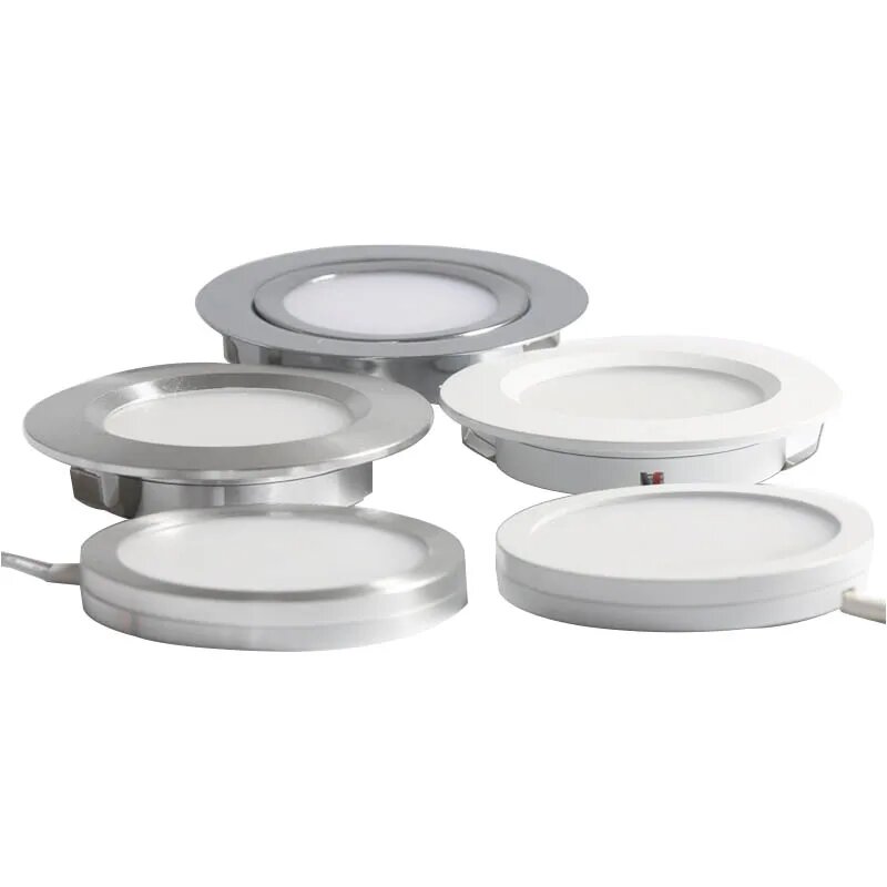 Скрытые светодиодные прожекторы Ohlite 3Вт 5Вт 4000K White, 5W 12V, 14mm Black Housing