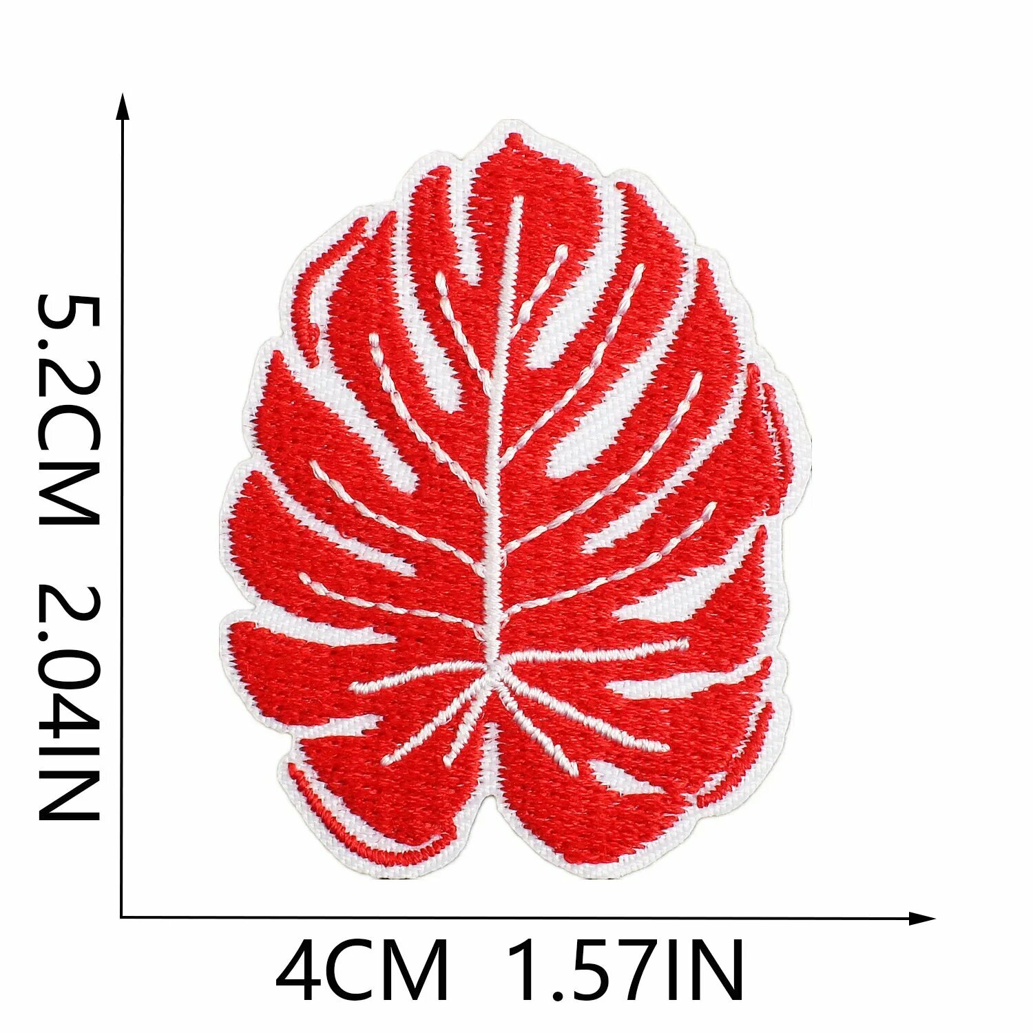 Красные вышитые нашивки Красный, 06