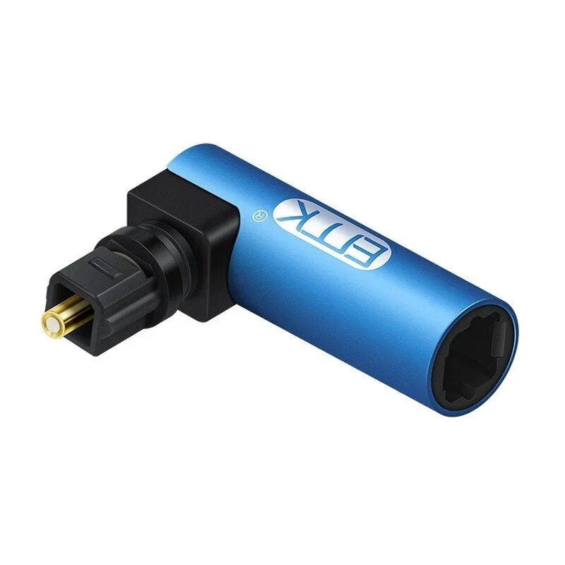 Полностью новый цифровой оптический аудиокабель EMK под прямым углом SPDIF Toslink 90-градусный оптический адаптер для динамика Soundbox TV